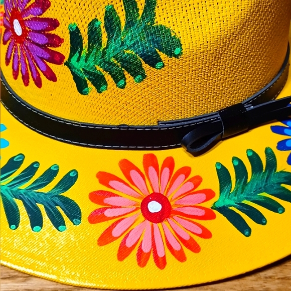 Hand Painted Hat | Accessories | Artisanal Hand Painted Hat | Poshmark